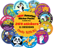264 assorted stickers | Koren Publications
